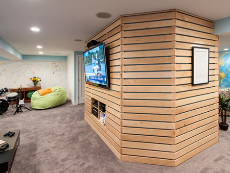 Basement Family Fun Space - Remodeling Northern VA